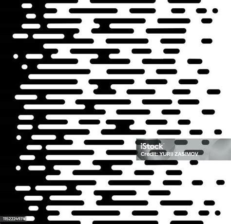 벡터 하프톤 전환 추상 벽지 패턴입니다 원활한 흑백 현대 평면 웹 사이트 디자인에 대 한 불규칙 한 둥근 된 라인 배경 벡터