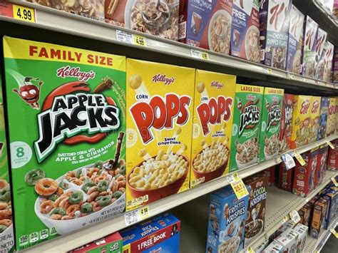 Iga Retail Grocery Store Cereal Section Prices Kelloggs Brands