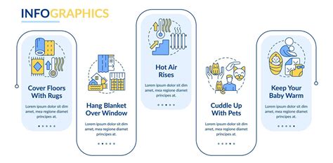 Winter Power Outage Advices Rectangle Infographic Template Stay Warm