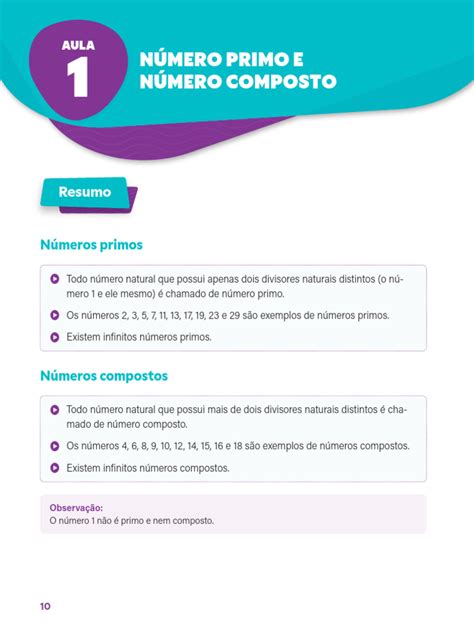 Números Primos E Compostos Conceitos E Exercícios Pdf Número Primo