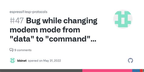 Bug While Changing Modem Mode From Data To Command IDFGH Issue Espressif Esp