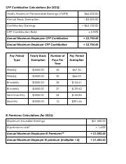 CPP Contribution Calculations For How To Calculate Your Course Hero