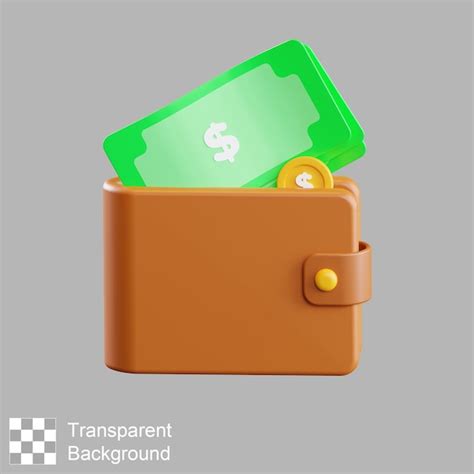 Premium Psd Wallet 3d Illustration