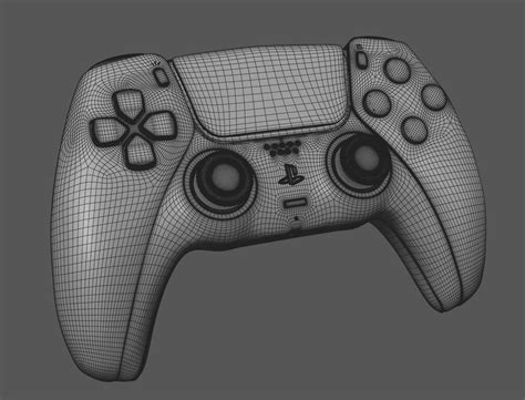 Artstation Dualsense Controller Playstation 5 3d Model Low Poly 3d