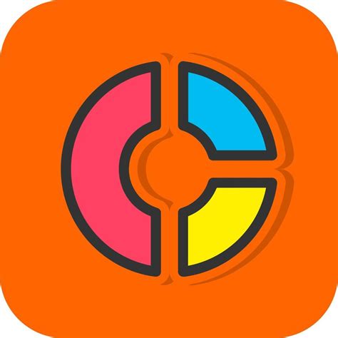 Donut Chart Vector Icon Design 20110017 Vector Art At Vecteezy