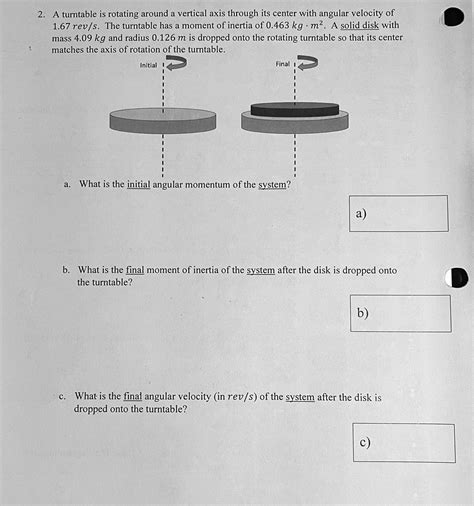 Solved A Turntable Is Rotating Around A Vertical Axis Chegg
