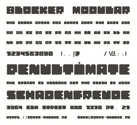 Blocker Modular Font