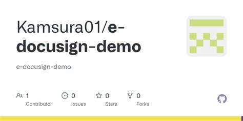 Github Kamsura01e Docusign Demo E Docusign Demo