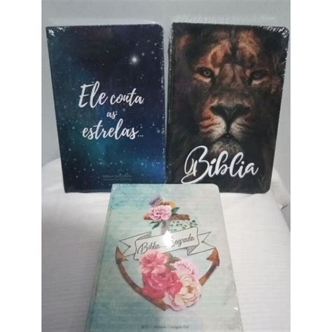 Bíblia sagrada capa Dura slim acf Shopee Brasil