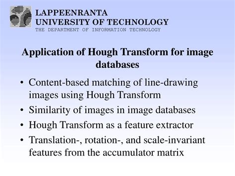 Ppt Feature Extraction For Classification Hough Transform And Gabor