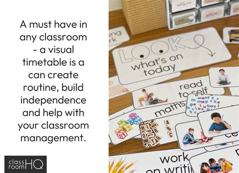 Daily Classroom Visual Timetable Class Schedule Cards Classroom Hq