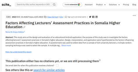 Factors Affecting Lecturers Assessment Practices In Somalia Higher Education