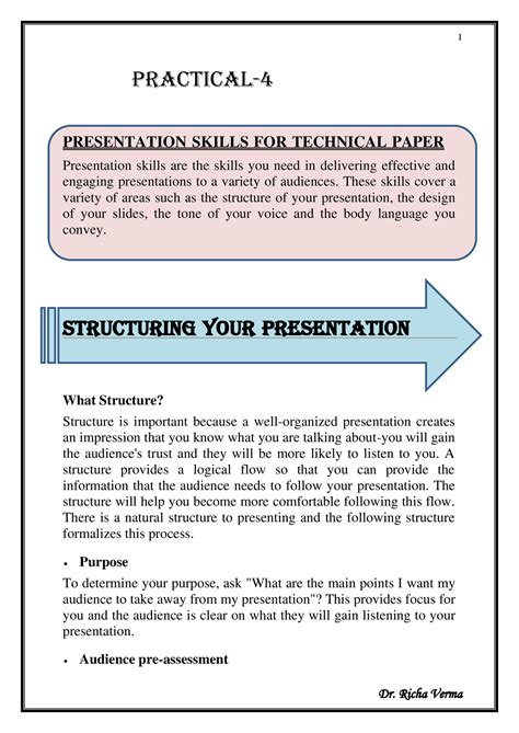 Practical Presentation Skills For Technical Paper Naman Sahu