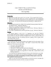 Lab Handout Pdf Engr Lab Tm C Microcontroller I O