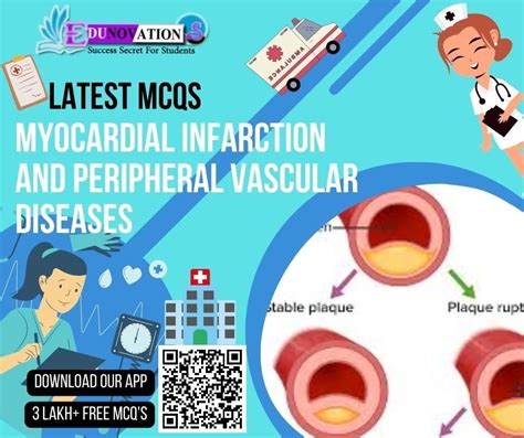 Myocardial Infarction And Peripheral Vascular Diseases Nursing Gk Mcq Mcqs Multiple Choice
