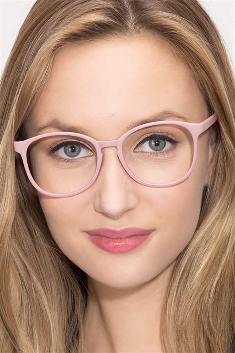 Dutchess Round Light Blue Glasses For Women Eyebuydirect Pink Glasses Frames Eyebuydirect