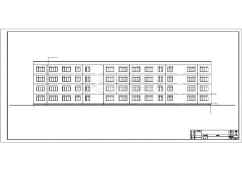 3994平米四层框架办公毕业设计（计算书、建筑、结构图）毕业设计土木在线