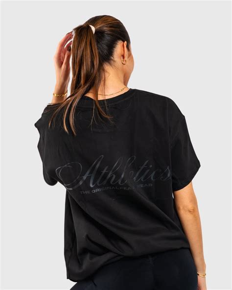 Black Ease Oversized T Shirt Peach Tights
