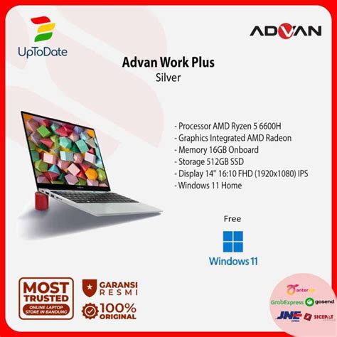 Promo Laptop Advan Work Plus Amd Ryzen H Gb Gb Fhd W Diskon Di Seller Up To