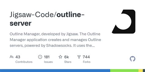 Github Jigsaw Codeoutline Server Outline Manager Developed By