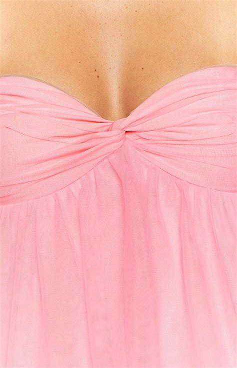 Amba Pink Strapless Mini Dress Beginning Boutique Au