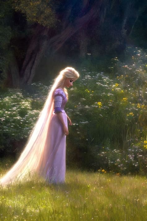 Fedoraxsa A Cinematic Shot Of Disney S Princess Rapunzel Playing On
