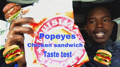 Popeyes Chicken Sandwich Taste Test Youtube