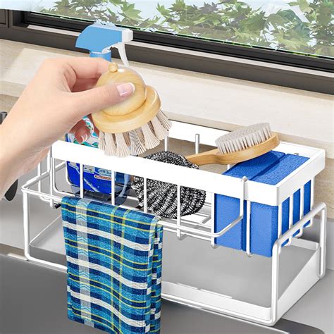 Kuroiy Stainless Steel Wall Mounted Kitchen Storage Rack Organizer
