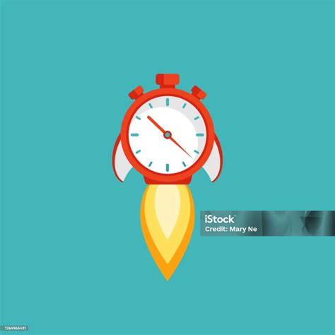 불이 붙은 빨간 스톱워치 로켓선 빠른 시간 정지 시계 제한된 제안 마감 기호 0명에 대한 스톡 벡터 아트 및 기타 이미지 0명 계시기 긴급 개념 Istock