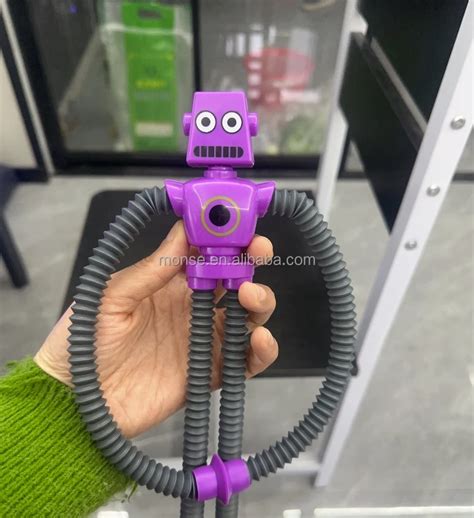 Diy Telescopic Tube Gyroscope Robot Figures Toy Plastic Telescopic