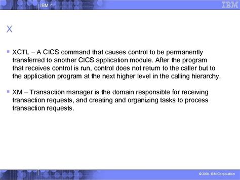 Ibm Glossary — Introduction To Cics Transaction