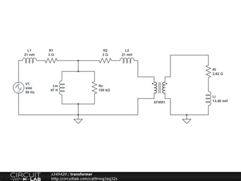 transformer circuitlab