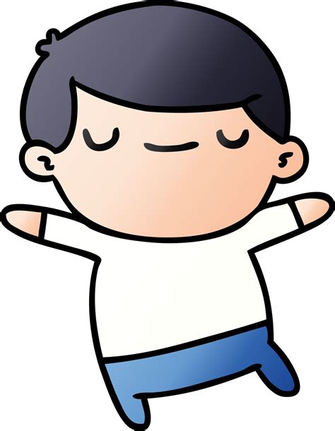 Gradient Cartoon Of Kawaii Cute Older Man 38939721 Png