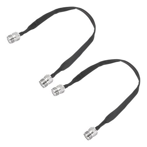 Uxcell Doorwindow Pass Through Flat Coaxial Cable With Uhf Female To Female 098ft30cm Cord