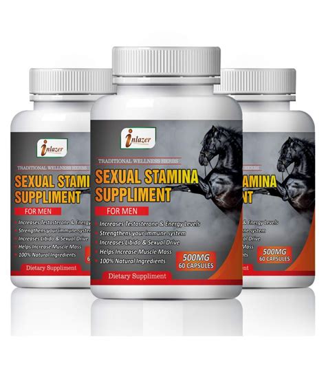 Inlazer Sexuall Health Suppliment For Men Capsule 180 Nos Pack Of 3