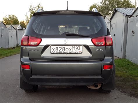 #10 [09/22] Задние брызговики Autofamily — Peugeot 4007, 2,4 л, 2008 ...