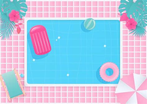 Swimming Pool Banner Vector Art Icons And Graphics For Free Download