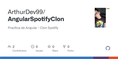 Github Arthurdev99angularspotifyclon Practica De Angular Clon Spotify