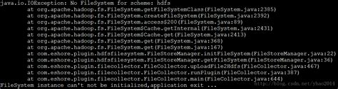 No Filesystem For Scheme Hdfsno Filesystem For Scheme Hdfs Csdn博客