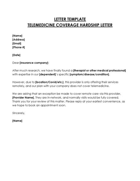 Writing A Hardship Letter Free Template And Examples