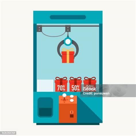 메리 새해와 메리 크리스마스 발톱 게임 선물 상자 템플릿 디자인 창조적 인 아이디어 쇼핑 판매 할인 개념 벡터 일러스트레이션 갈고리 발톱에 대한 스톡 벡터 아트 및 기타