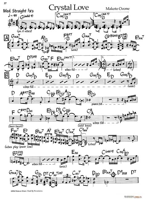 Crystal Love（水晶之恋）（爵士钢琴曲） 歌谱简谱网