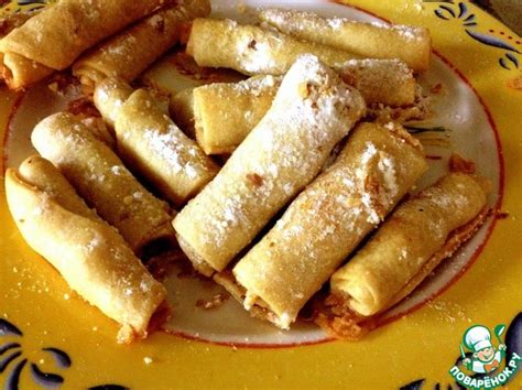 Ореховые трубочки – кулинарный рецепт