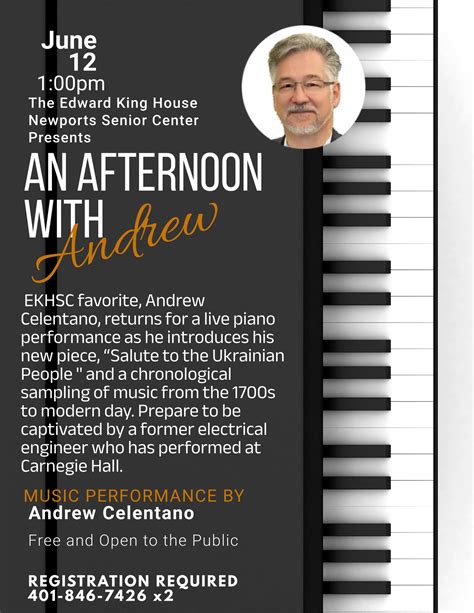 Upcoming Events Edward King House Senior Center