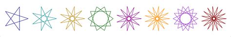 Drawing Polygons And Stars With C Turtle Graphics And GCD Calculation