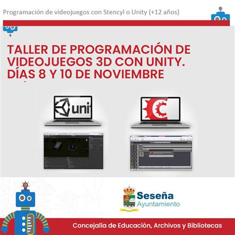 Taller: Programación de videojuegos 3D con Unity (2022) - Seseña (Toledo) | Cadena Silva