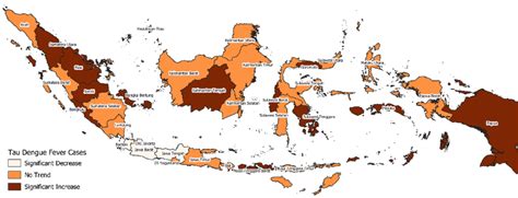 Spatial Distribution Of DHF Cases For 34 Provinces In Indonesia