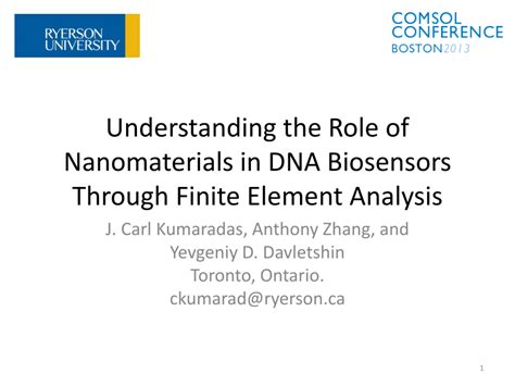 PDF Understanding The Role Of Nanomaterials In DNA Biosensors Through Finite Element Analysis
