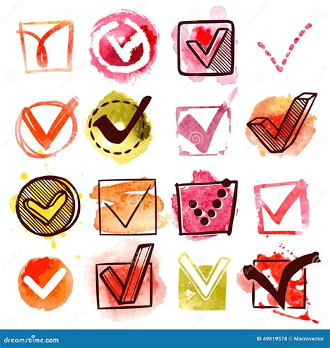 Check Box Set Stock Vector Illustration Of Design Choice 49819578
