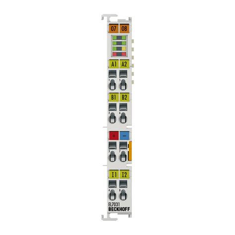 El7031 Ethercat 端子模块，单通道运动控制接口，步进电机，24 V Dc，15 A 倍福 中国